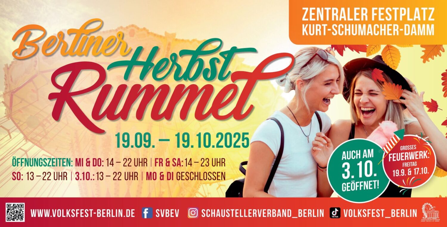 Berliner Herbst Rummel 2025 | Volksfeste in Berlin